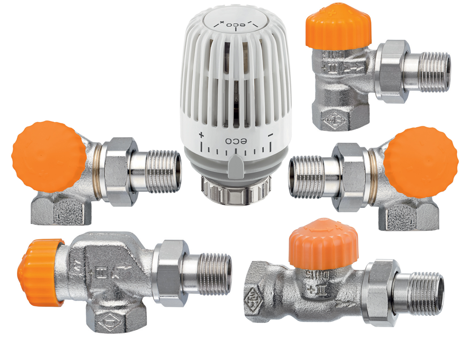 Heimeier Eclipse Thermostatventil 3/8 1/2 3/4 hydraulischer Abgleich ...